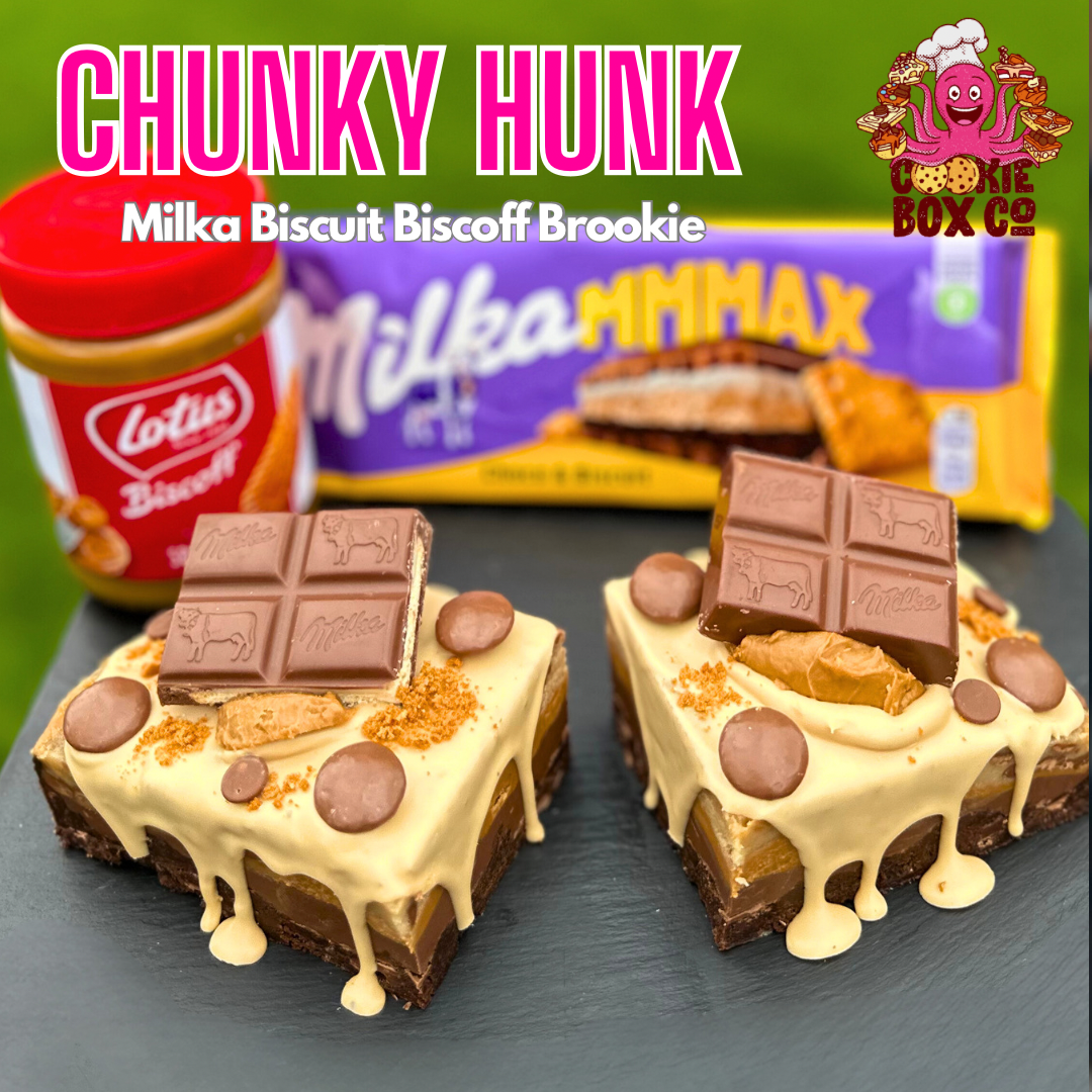 Milka Biscuit Biscoff Brookie Chunky Hunk – Cookie Box Co