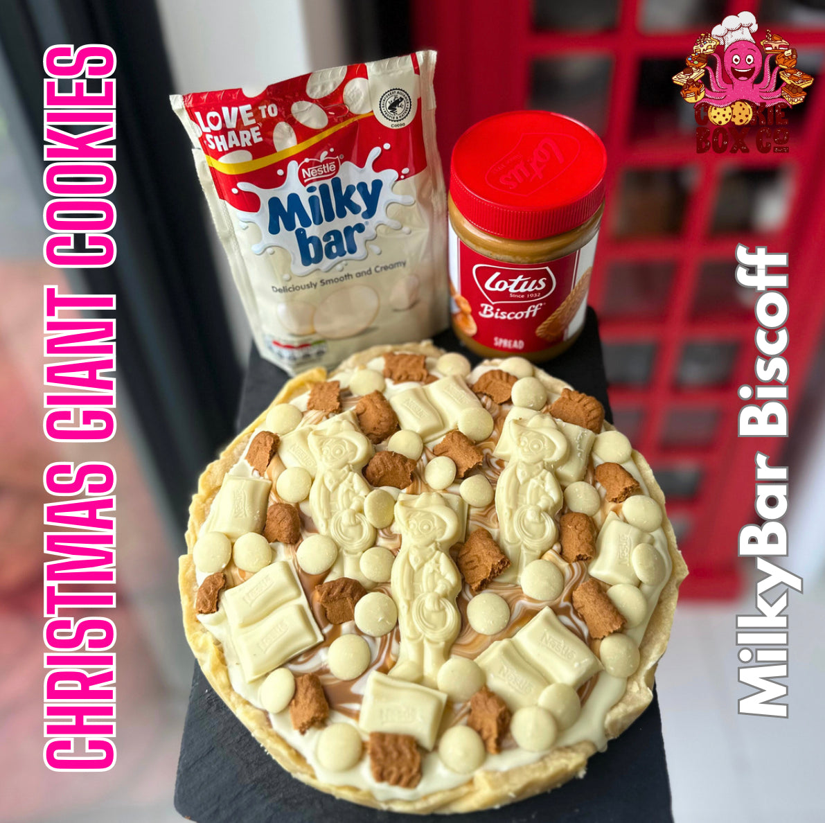 MilkyBar Biscoff Giant Cookie – Cookie Box Co