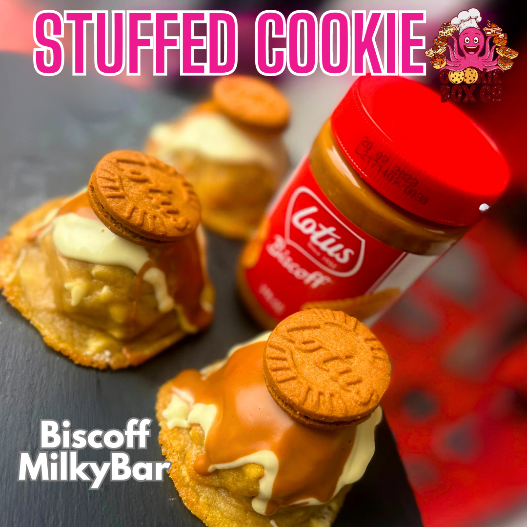 Biscoff MilkyBar Stuffed Cookie – Cookie Box Co