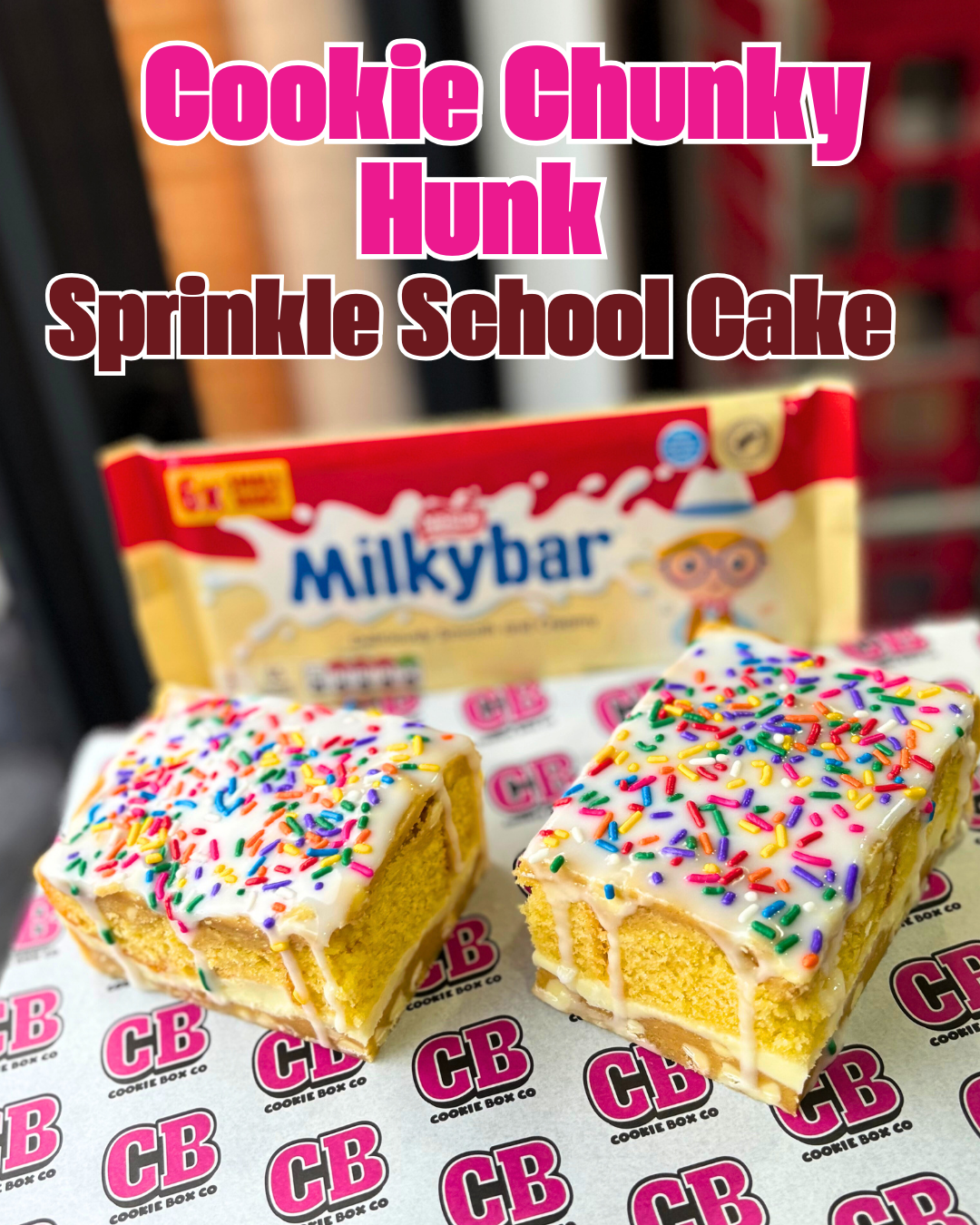 Old school sprinkle cake – Cookie Box Co