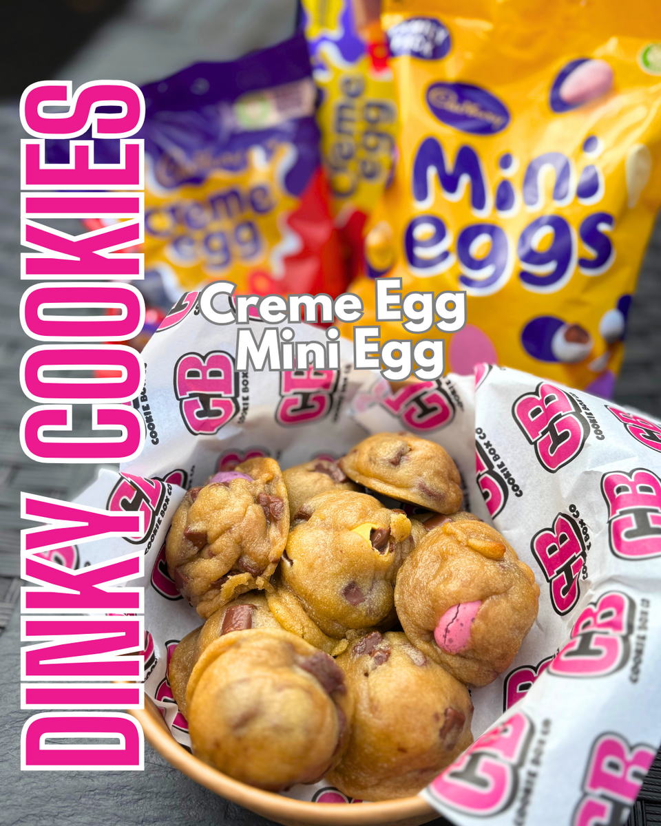 Crème egg mini egg dinky cookies – Cookie Box Co