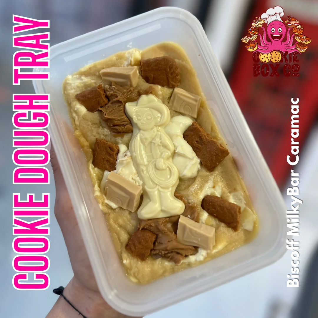 Biscoff MilkyBar Caramac Cookie Dough Tray – Cookie Box Co
