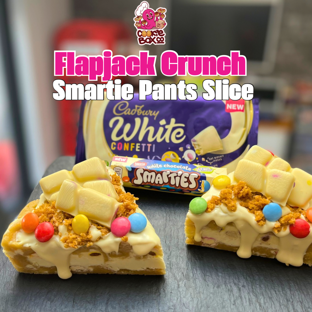 Smartie Pants Flapjack Slice – Cookie Box Co