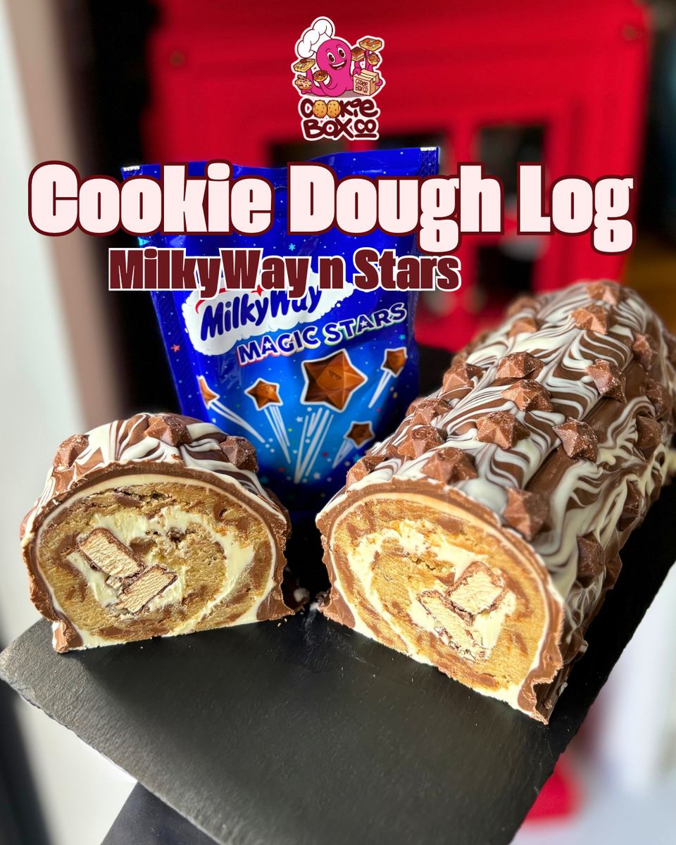 MilkyWay n Stars Cookie Giant slice (1/4 of a log) – Cookie Box Co