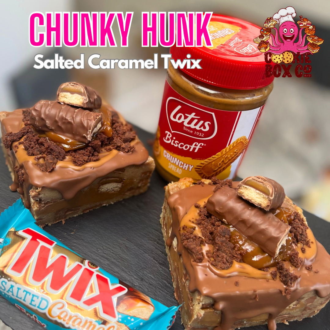 Salted Caramel Twix Chunky Hunk – Cookie Box Co