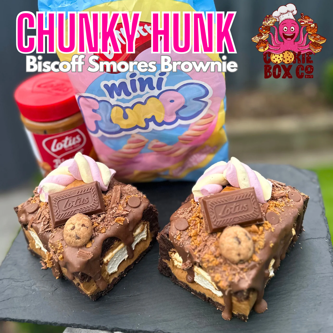 Biscoff SMORES Brownie Chunky Hunk – Cookie Box Co