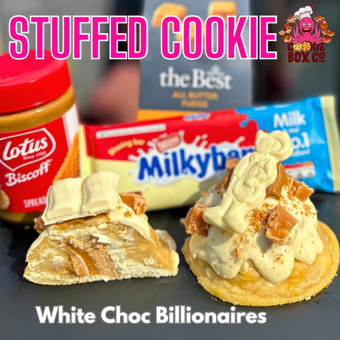White Chocolate Billionaires Cookie – Cookie Box Co