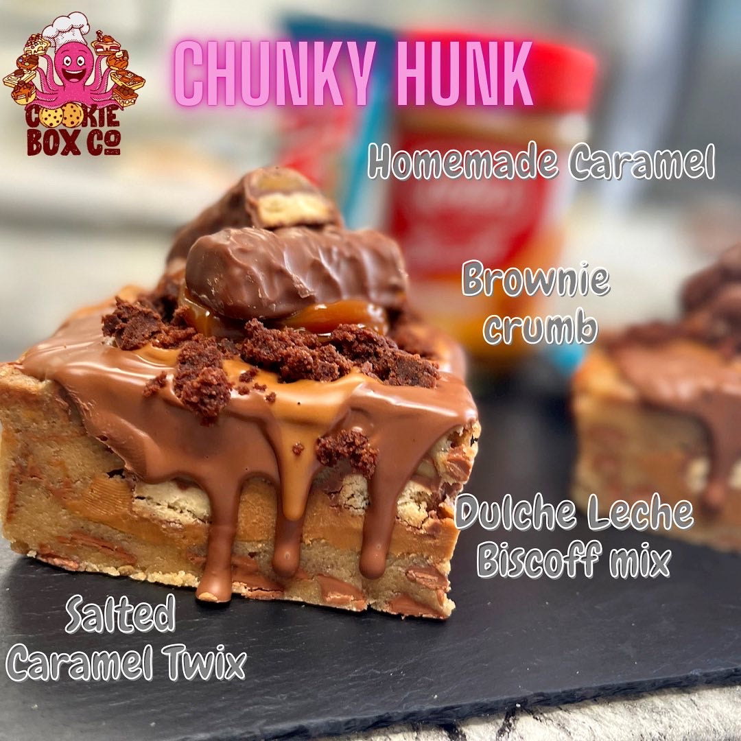 Salted Caramel Twix Chunky Hunk – Cookie Box Co
