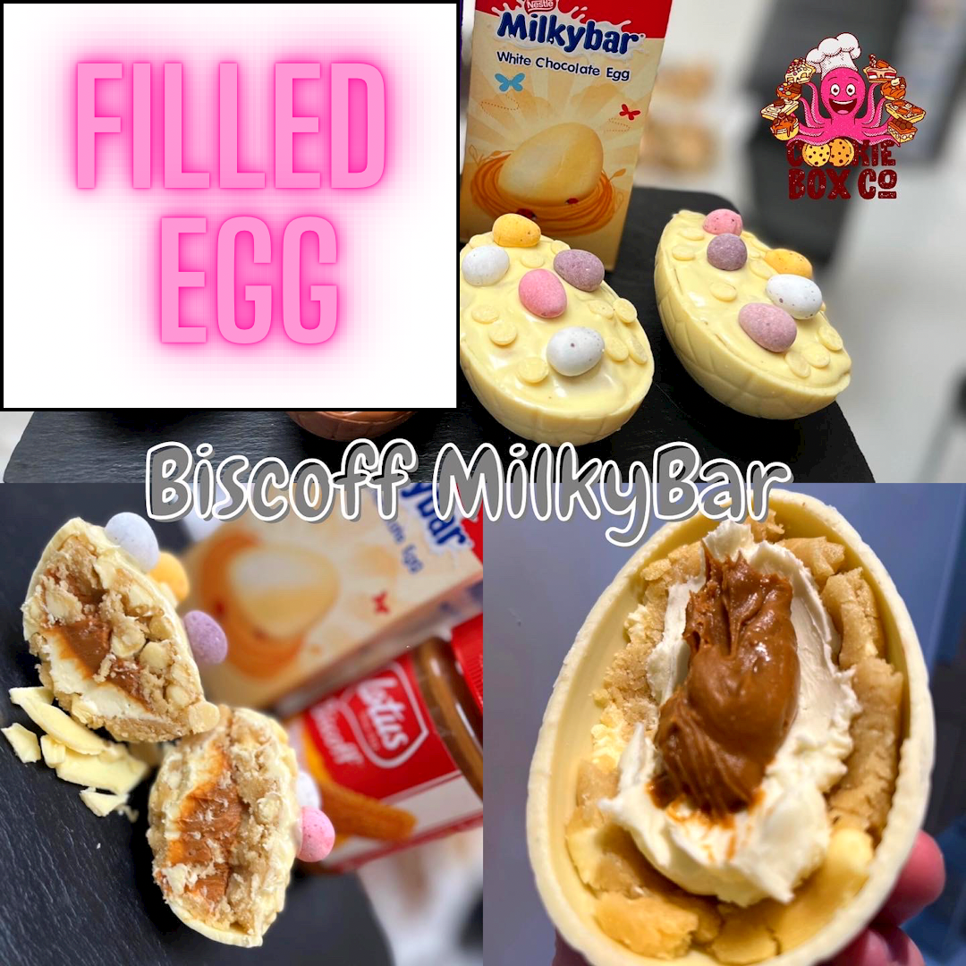 MilkyBar Biscoff Cookie Dough Egg – Cookie Box Co
