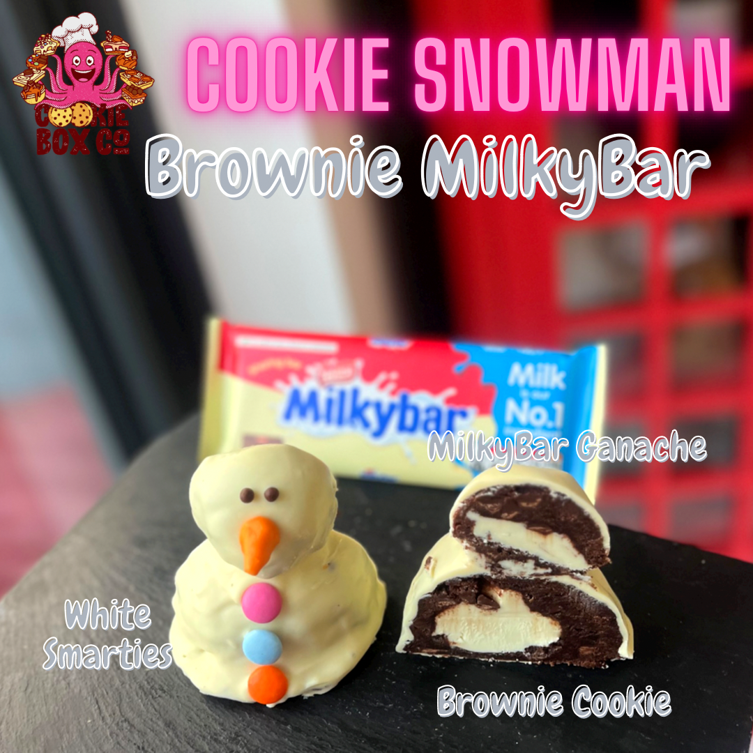 Brownie MilkyBar Snowman – Cookie Box Co