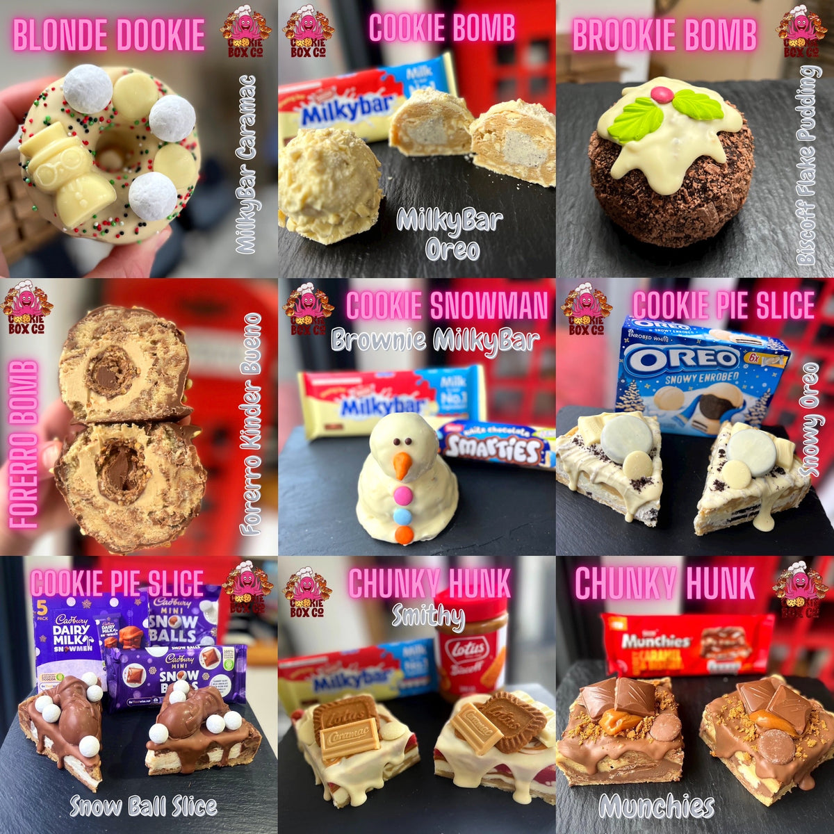 Christmas Pick n Mix Box (4 items) – Cookie Box Co