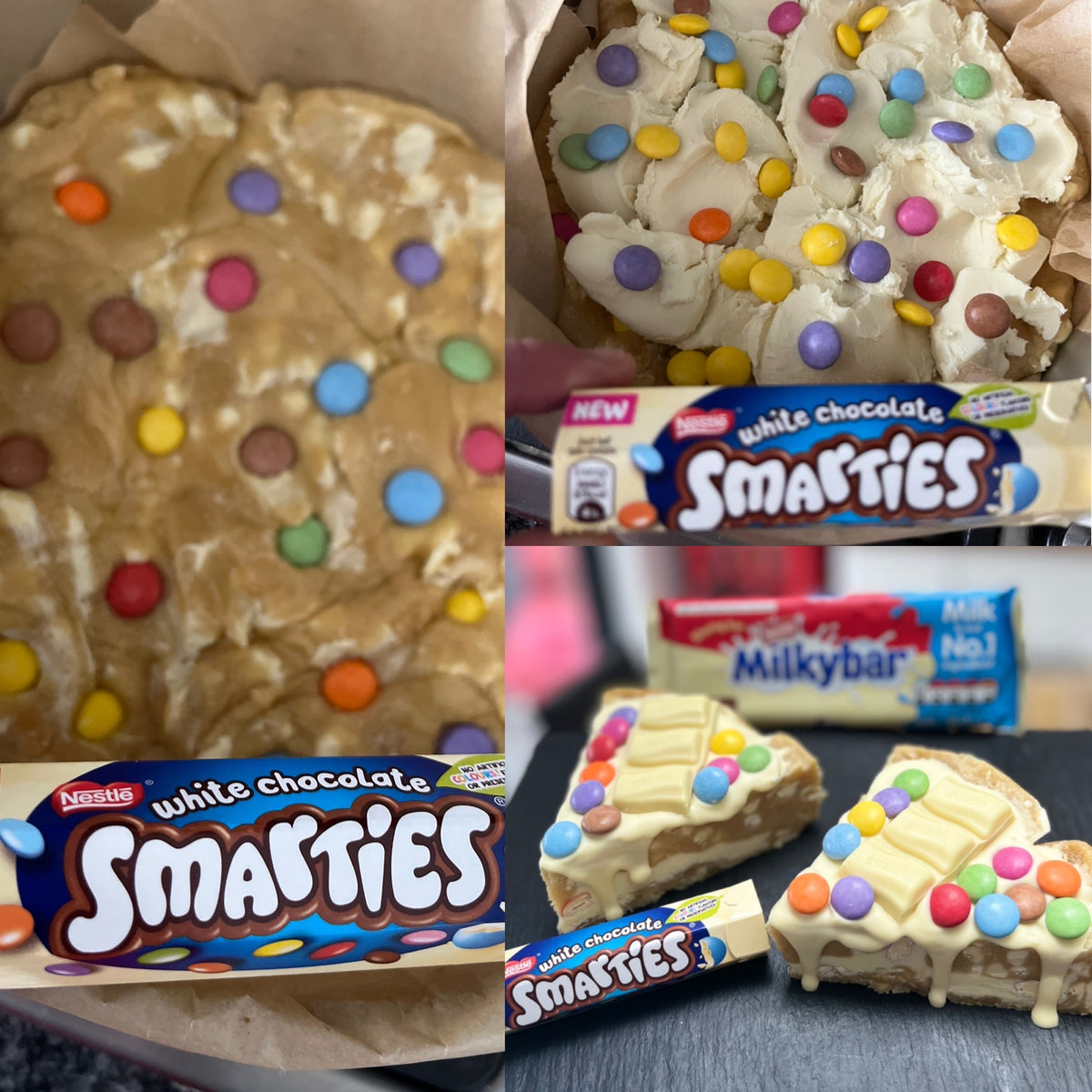 White Smartie Pants Slice – Cookie Box Co