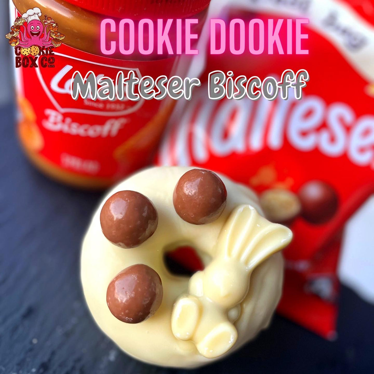 Biscoff Malteser Dookie (Doughnut Cookie) – Cookie Box Co